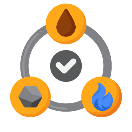 Raw Materials icon in Flaticons Flat Style