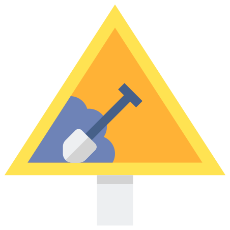 Road Work icon in Flaticons Flat Style
