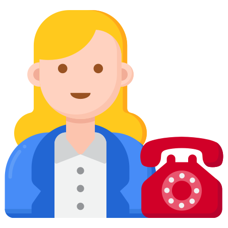 Secretary icon in Flaticons Flat Style