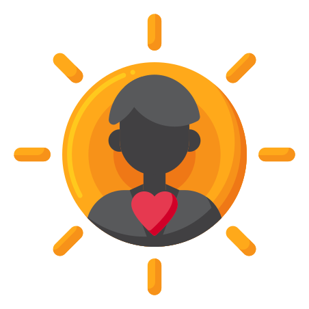 Self Esteem icon in Flaticons Flat Style