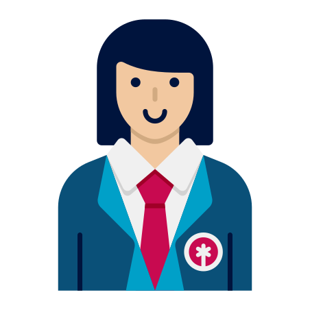 Student icon in Flaticons Flat Style