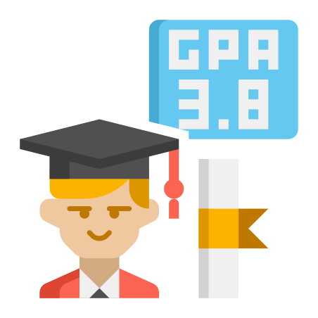 Summa Cum Laude icon in Flaticons Flat Style