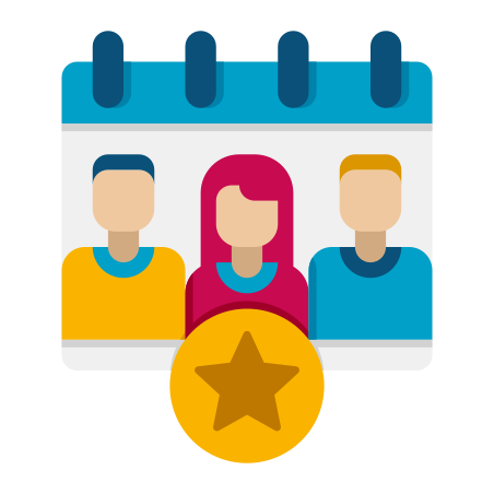 Team Building icon in Flaticons Flat Style