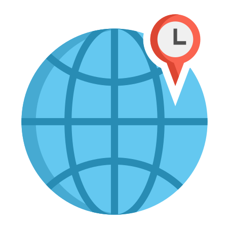 Time Zone icon in Flaticons Flat Style