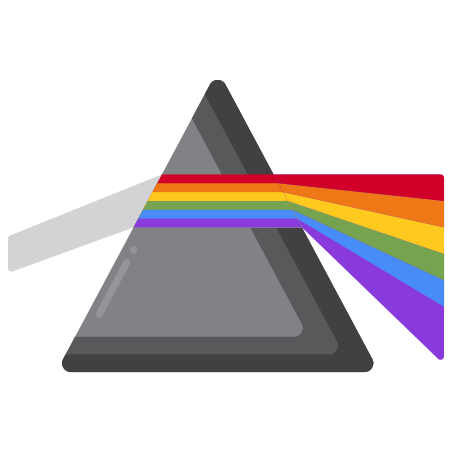 Triangular Prism icon in Flaticons Flat Style