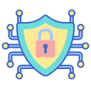 Cyber security icons in All style for graphic & UI design