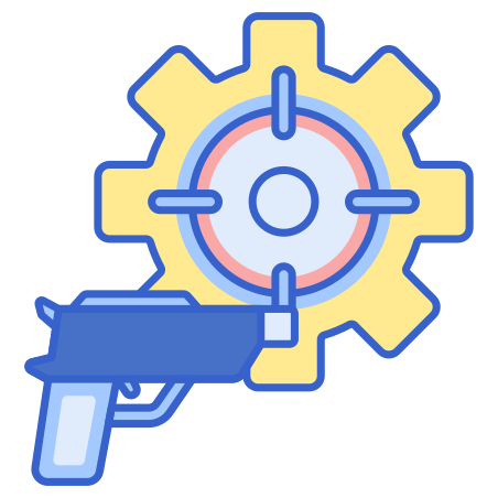 Aimbot icon in Flaticons Lineal Color Style