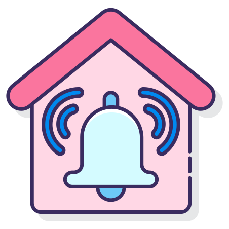 Alarm System icon in Flaticons Lineal Color Style