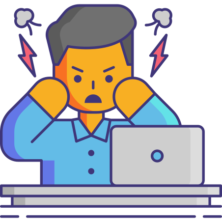 Angry icon in Flaticons Lineal Color Style