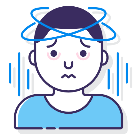 Anxiety icon in Flaticons Lineal Color Style