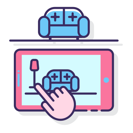Ar icon in Flaticons Lineal Color Style