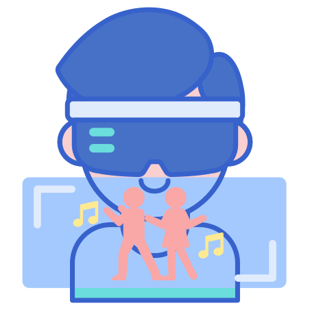 Ar icon in Flaticons Lineal Color Style