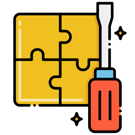 Assembling icon in Flaticons Lineal Color Style