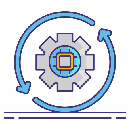 Automation icon in Flaticons Lineal Color Style