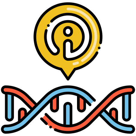 Bioinformatics icon in Flaticons Lineal Color Style