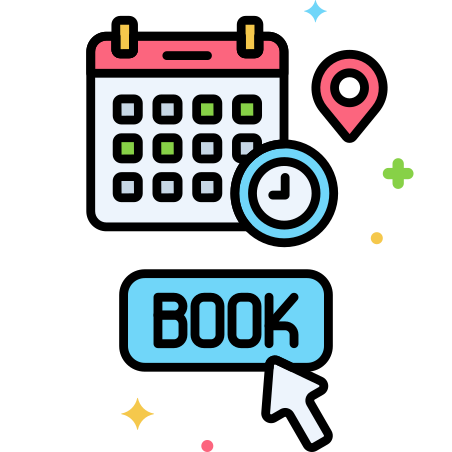 Booking App icon in Flaticons Lineal Color Style