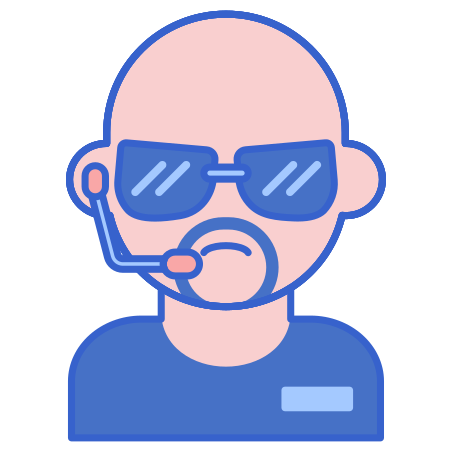Bouncer icon in Flaticons Lineal Color Style