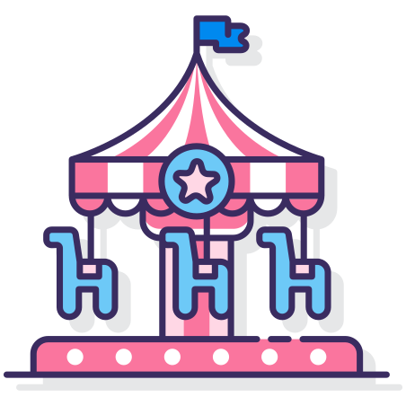 Carousel icon in Flaticons Lineal Color Style