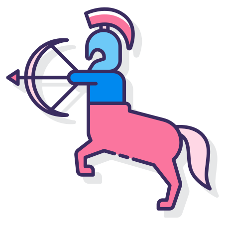 Centaur icon in Flaticons Lineal Color Style