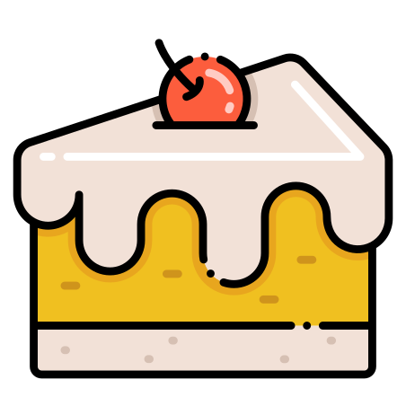 Cheesecake icon in Flaticons Lineal Color Style