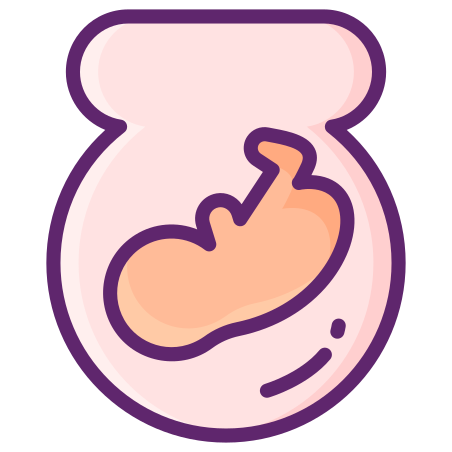 Childbirth icon in Flaticons Lineal Color Style