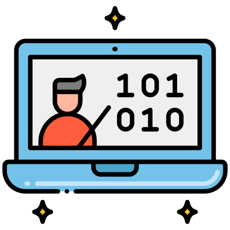 Computer Science icon in Flaticons Lineal Color Style