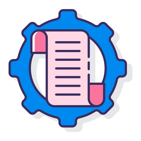 Content Management icon in Flaticons Lineal Color Style