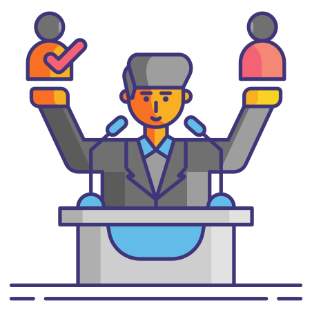 Convention icon in Flaticons Lineal Color Style