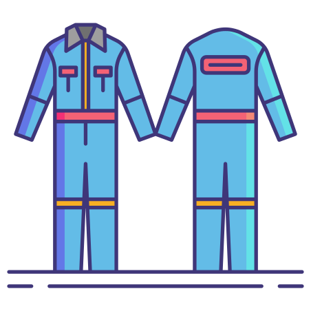 Coverall icon in Flaticons Lineal Color Style