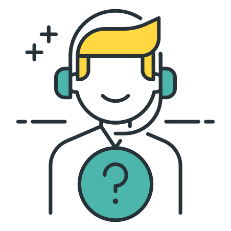 Customer Support icon in Flaticons Lineal Color Style