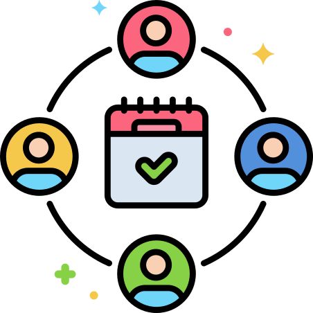 Daily Tasks icon in Flaticons Lineal Color Style