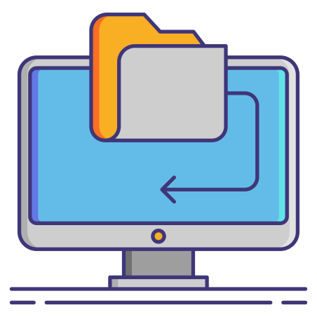 Data icon in Flaticons Lineal Color Style