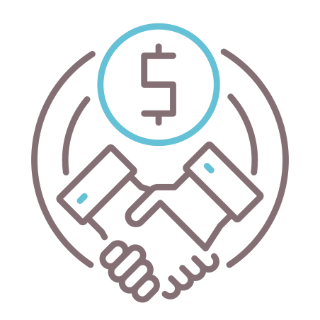 Deal icon in Flaticons Lineal Color Style