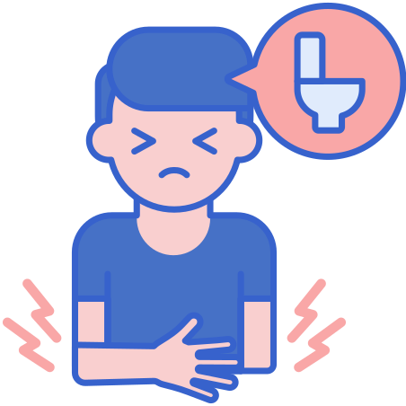 Diarrhea icon in Flaticons Lineal Color Style