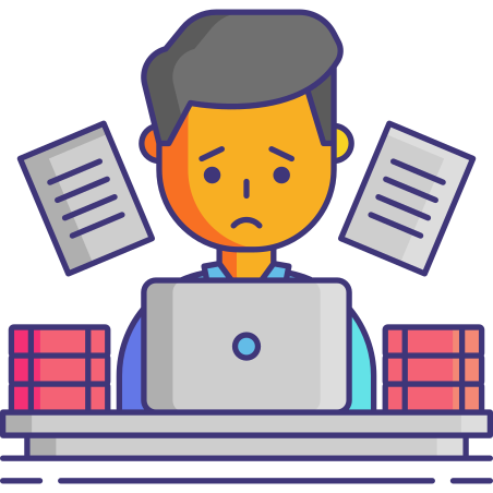 Disorganization icon in Flaticons Lineal Color Style