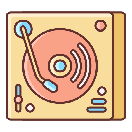Dj Controller icon in Flaticons Lineal Color Style