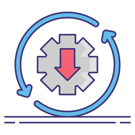 Drawback icon in Flaticons Lineal Color Style