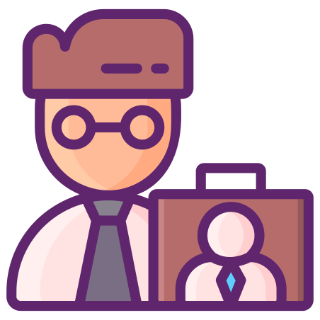 Employer icon in Flaticons Lineal Color Style
