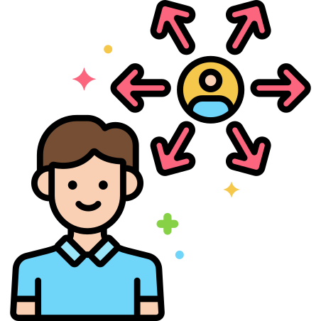 Extrovert icon in Flaticons Lineal Color Style
