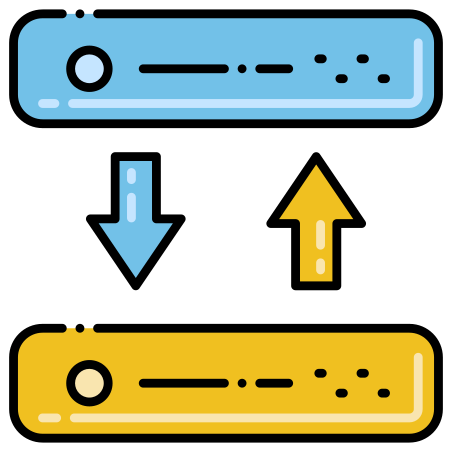Failover icon in Flaticons Lineal Color Style