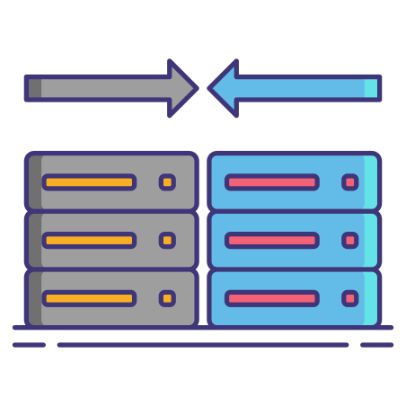 Failover icon in Flaticons Lineal Color Style