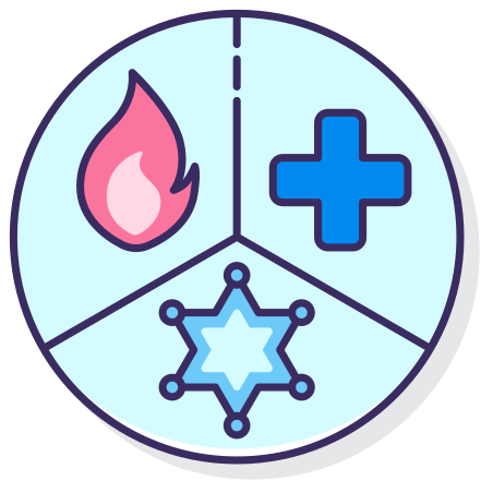 First Responder icon in Flaticons Lineal Color Style