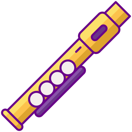 Flute icon in Flaticons Lineal Color Style