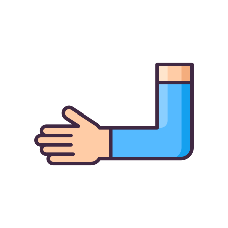 Forearm icon in Flaticons Lineal Color Style