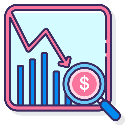 Forecasting icon in Flaticons Lineal Color Style