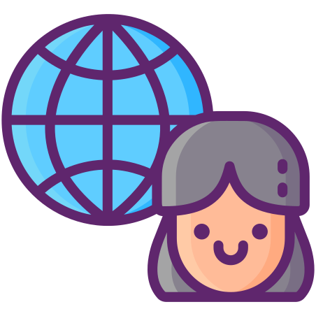 Foreigner icon in Flaticons Lineal Color Style