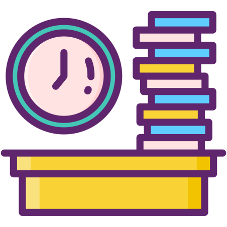 Full Time Job icon in Flaticons Lineal Color Style