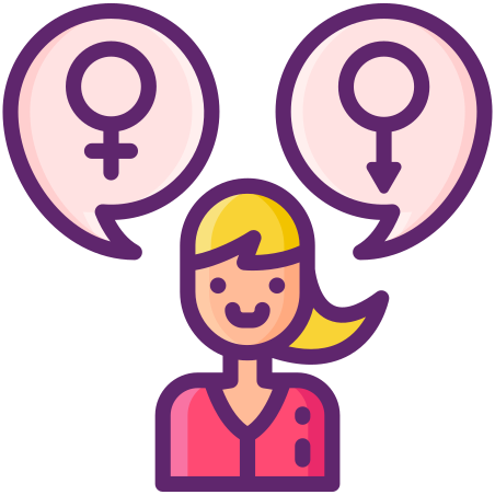 Gender Identity icon in Flaticons Lineal Color Style