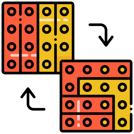 Gerrymander icon in Flaticons Lineal Color Style