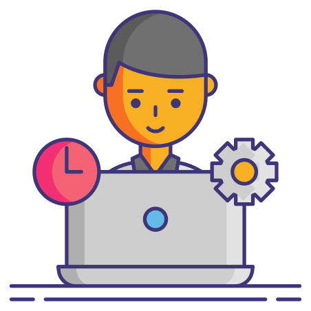 Gig Economy icon in Flaticons Lineal Color Style